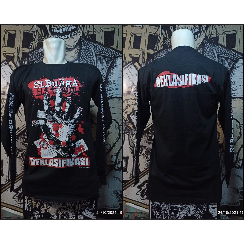 Jual kaos official bunga hitam,baju original bunga hitam,kaos panjang ...