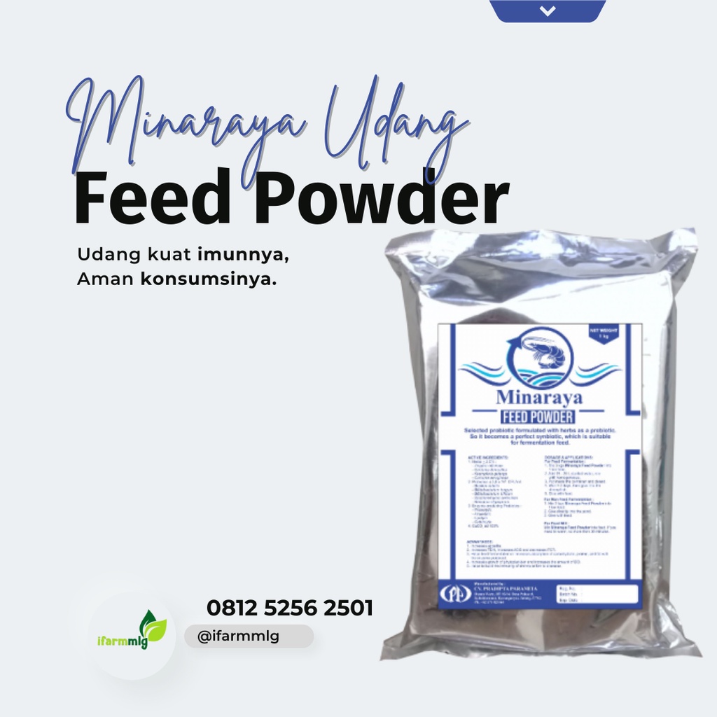 Jual Minaraya Feed Powder 1 Kg – Probiotik Udang – Meningkatkan Nafsu ...