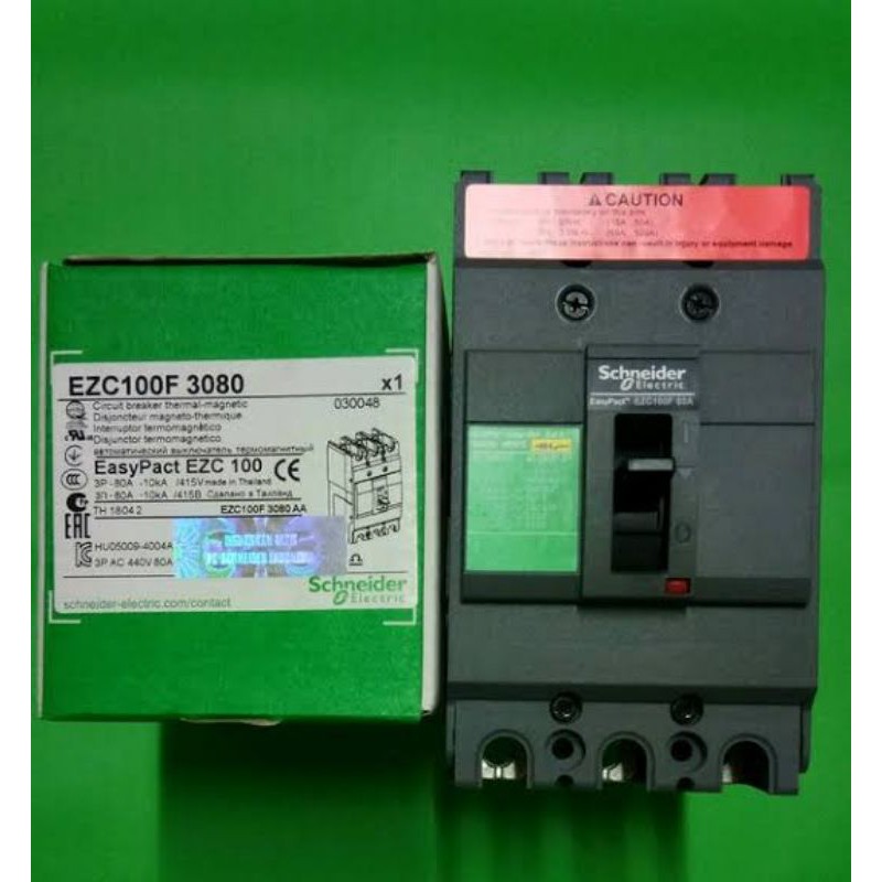 Jual mccb ezc100f 3p 15a 20a 25a 30a 40a 50a 10ka schneider | Shopee Indonesia