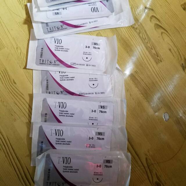 Jual benang t-vio 3/0 untuk tindakan bedah atau medis | Shopee Indonesia
