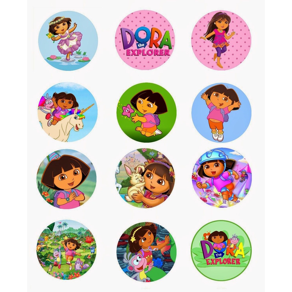 Jual CUPCAKE TOPPER CUSTOM KARAKTER DORA THE EXPLORER | Shopee Indonesia