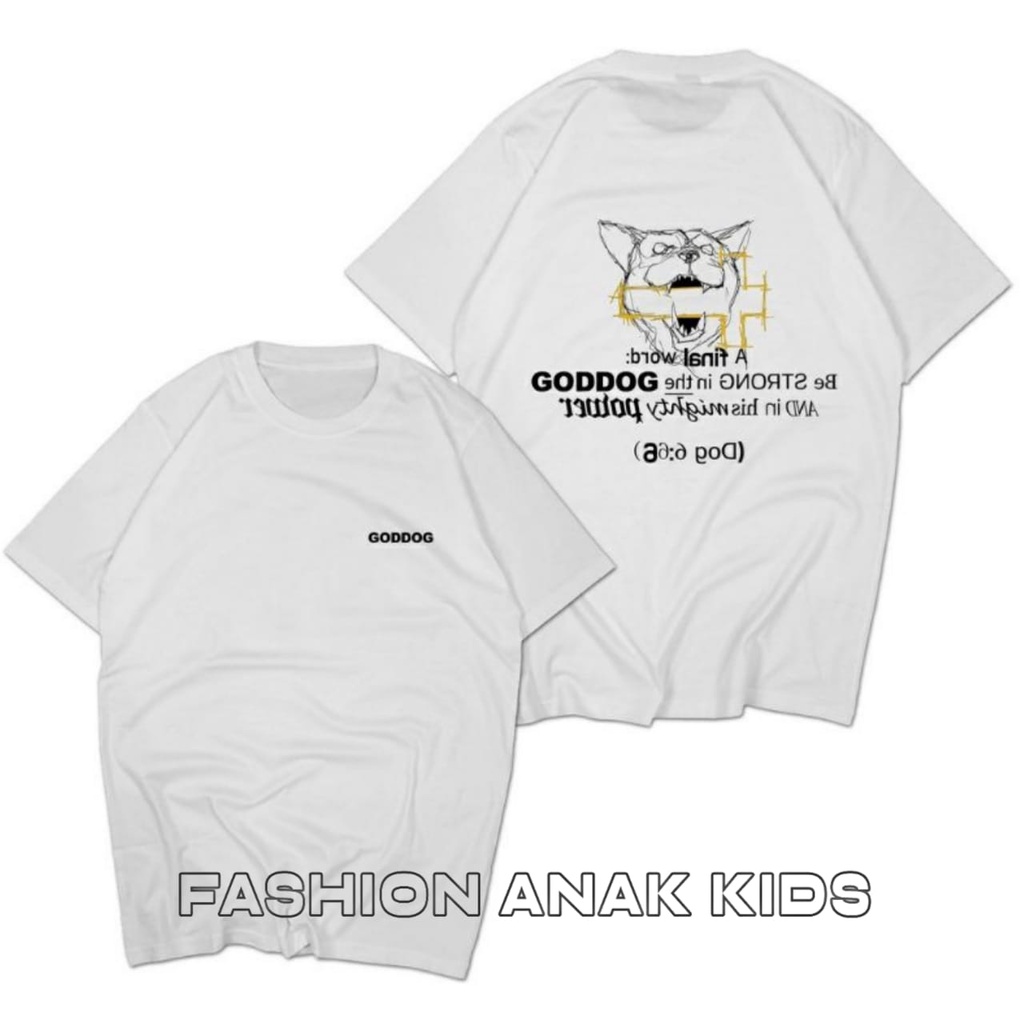 Jual (BISA COD) Kaos Pria Wanita Goddog T Shirt Baju Goddog Crew Cotton Combed 30s | Shopee ...