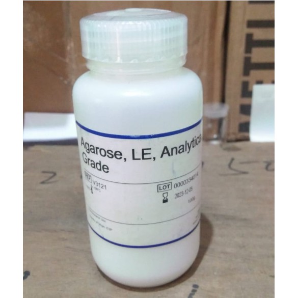 Jual Agarose, LE Analytical Grade Promega V3121 Cap. 100gram | Shopee ...