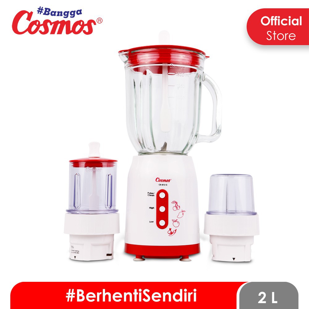 Jual COSMOS Blender 3 Tabung Plastik 2 Liter CB 812P - Garansi 1 Tahun ...