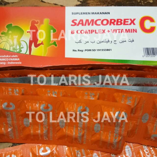 Jual SAMCORBEX C (B COMPLEX + VITAMIN) | Shopee Indonesia