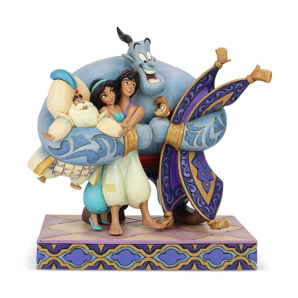 Jual Enesco Disney Traditions by Jim Shore - Aladdin Group Hug | Shopee ...