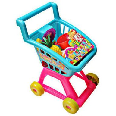Jual Mainan troli Keranjang Belanjaan dorongan bayi Troli Supermarket ...
