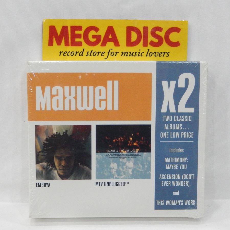 Jual CD Maxwell - X2: Embrya / MTV Unplugged Album Audio Music 2CD | Shopee Indonesia