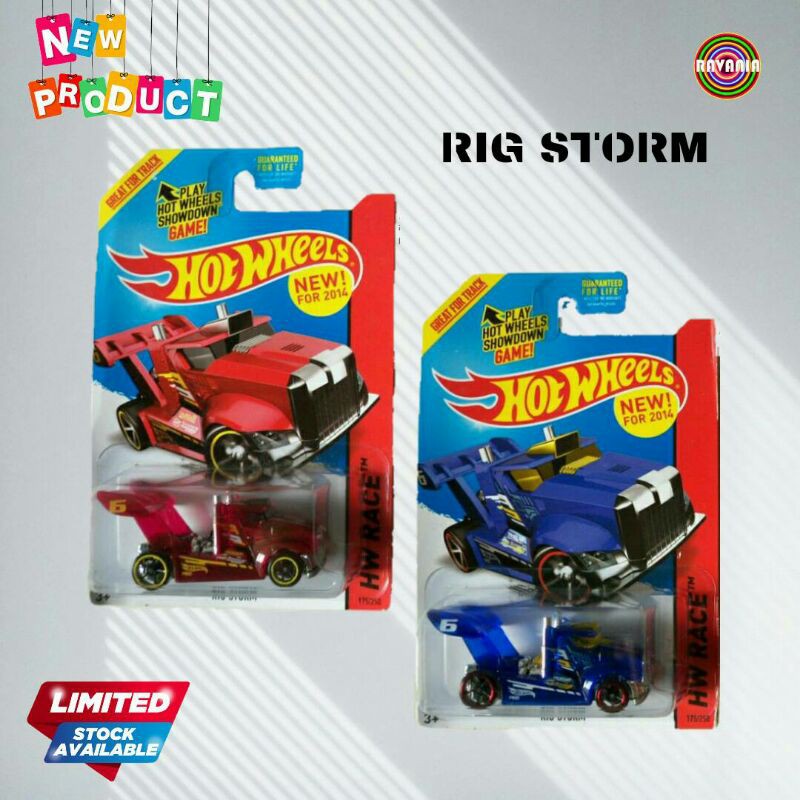Jual Rig Storm - Miniatur Mobil Mainan / Diecast Hot Wheels | Shopee ...