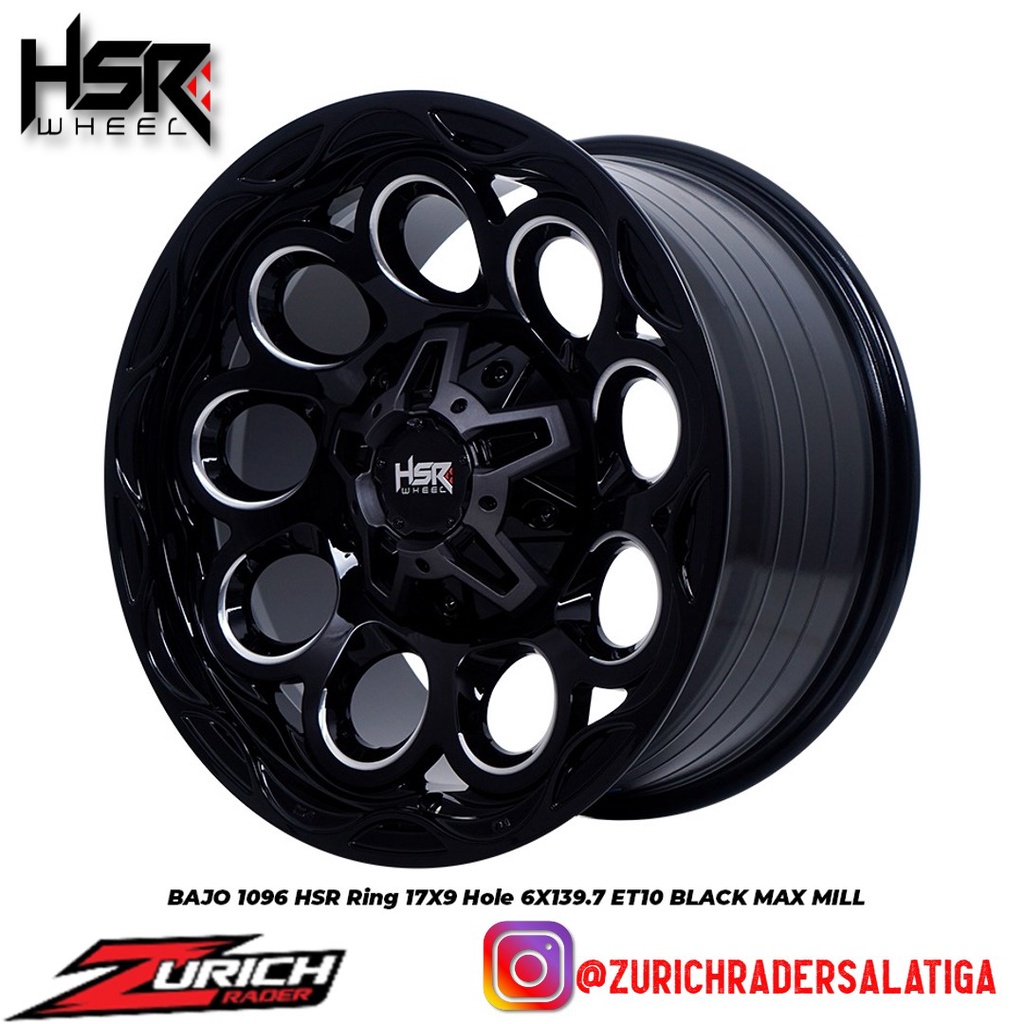 Jual Velg Mobil Offroad Hsr BAJO 1096 HSR R17 lebar 9 pcd 6X139,7 ET.10 BM Pelek Ring 17 Pajero ...