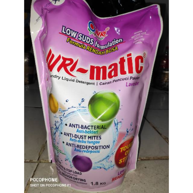Jual YURI MATIC CAIRAN PENCUCI PAKAIAN LOW SUD LAVENDER 1,6 KG | Shopee ...
