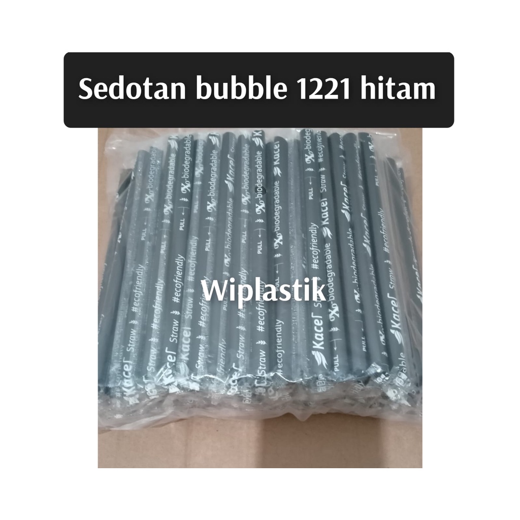 Jual Sedotan Bubble Steril 12mm Boba Straw runcing panjang 21cm higenis ...