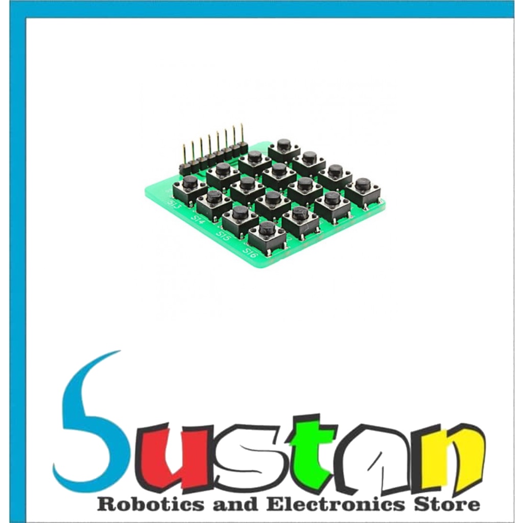 Jual Keypad 4x4 Matrix 16 tact switch / Button Module for Arduino ...