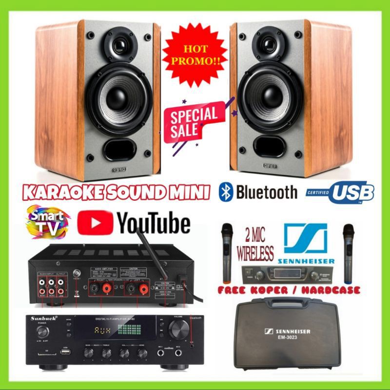 Jual Karaoke Set Mini Edifier Speaker 4 In / Ampli Karaoke Smart Tv ...