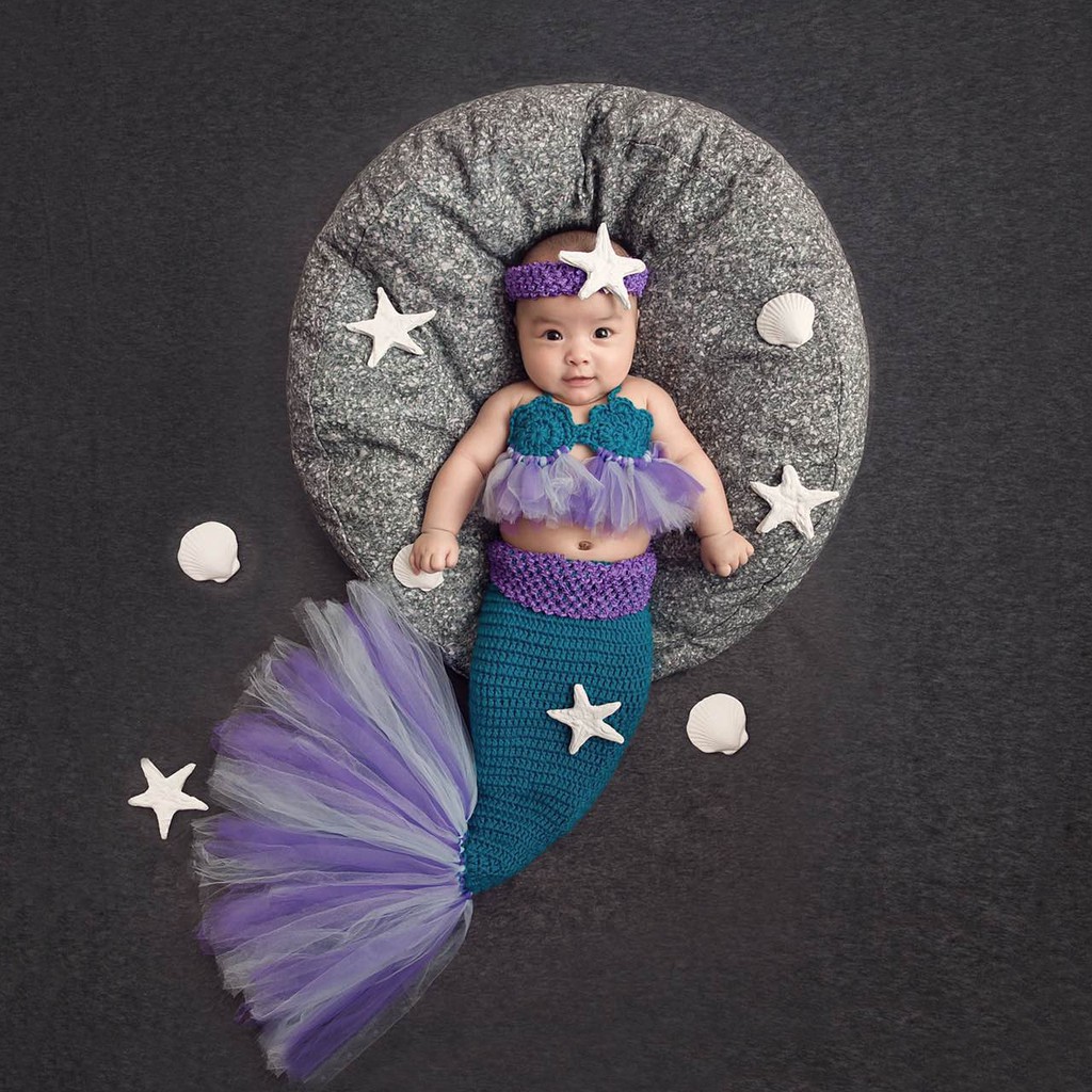 Jual Baju Mermaid Kostum Foto Bayi Fantasy Mermaid | Shopee Indonesia