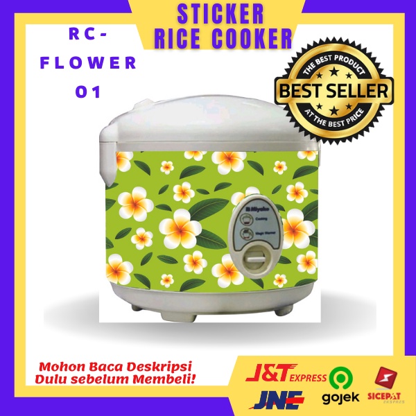 Jual STIKER RICE COOKER Motif FLOWER / RC-FLOWER / RICE COOKER STICKER ...