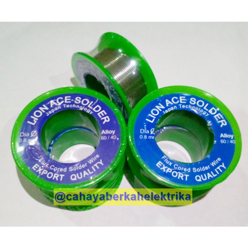 Jual Tenol - Timah Solder - Solder Wire Lion Ace 10 m | Shopee Indonesia