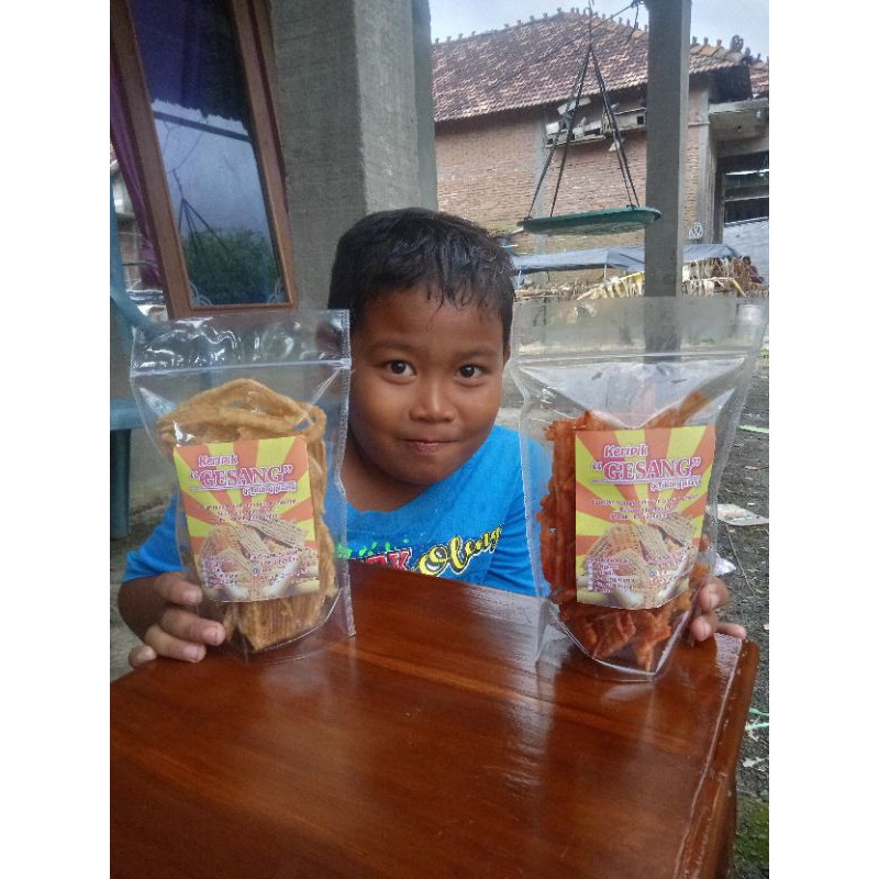 Jual keripik gedebog pisang "GESANG" rasa original 100g | Shopee Indonesia