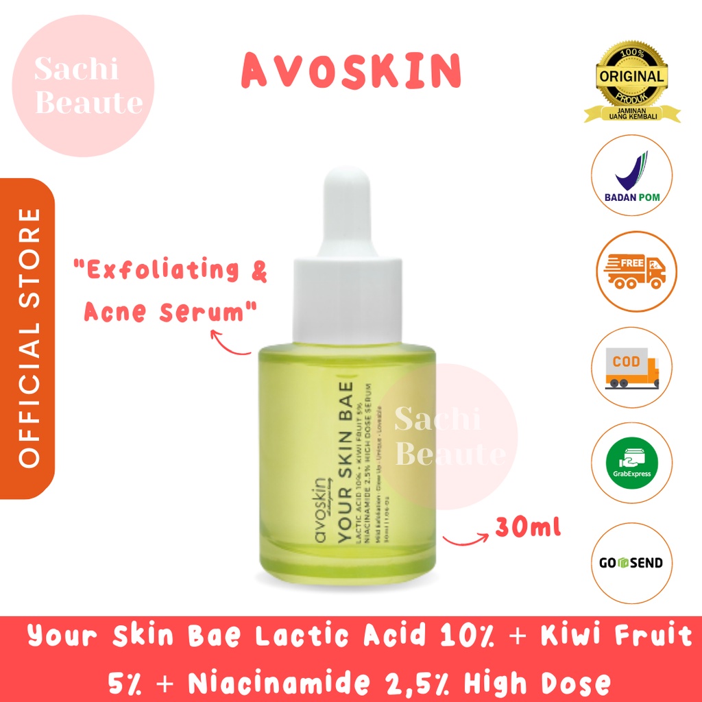 Jual Avoskin Your Skin Bae Lactic Acid 10% + Kiwi Fruit 5% ...