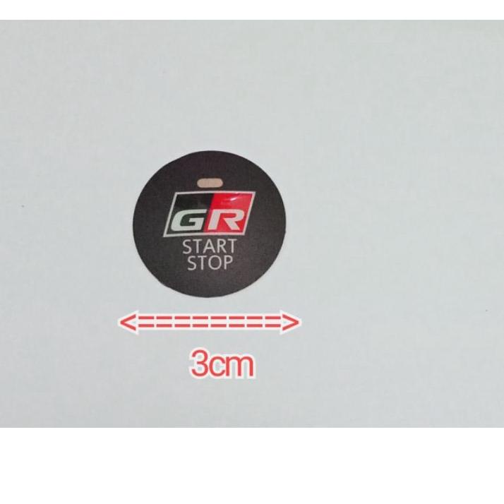 Jual Model Baru sticker stiker emblem logo merk GR SPORT start engine ...