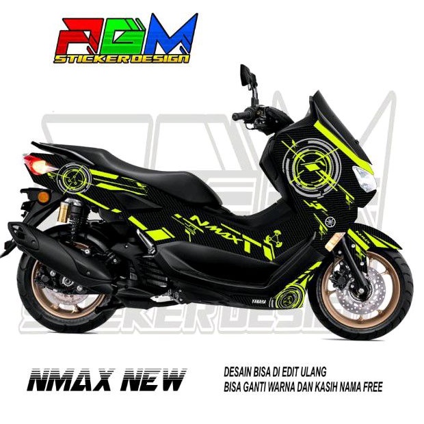 Jual Decal Sticker nmax new Carbon motif / stiker full body nmax new ...
