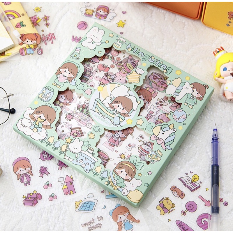 Jual (1 SHEET/LEMBAR) STICKER LUCU AESTHETIC KAWAII STIKER CUTE TUMBLR ...