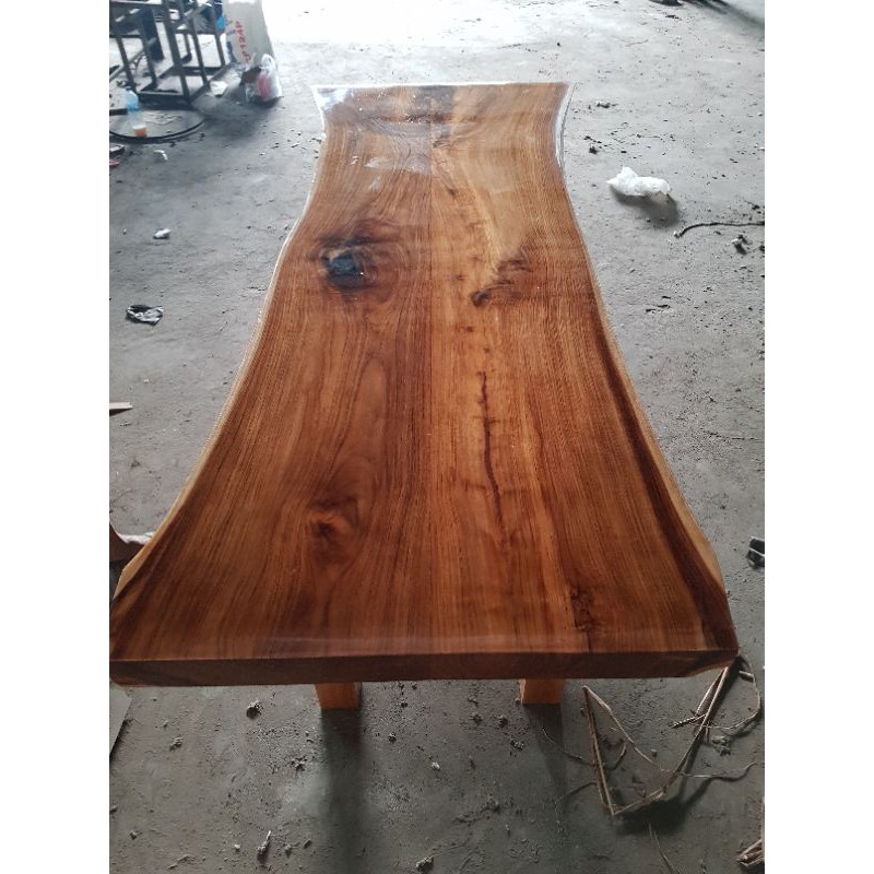Jual Meja Kayu Jati finishing Resin Epoxy | Shopee Indonesia