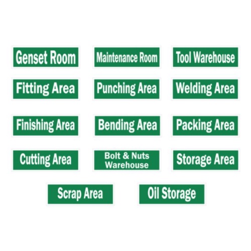 Jual Rambu Sign Nama Ruang Area Kerja - 30cm x 10cm Acrylic Akrilik ...