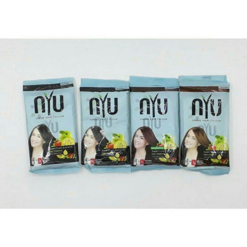 Jual NYU Semir Cat Warna Rambut Cream Natural | Shopee Indonesia
