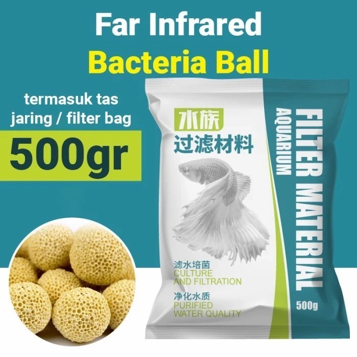 Jual MEDIA FILTER AQUABLUE FAR-INFRARED BACTERIA BALL BOLA BAKTERI ...