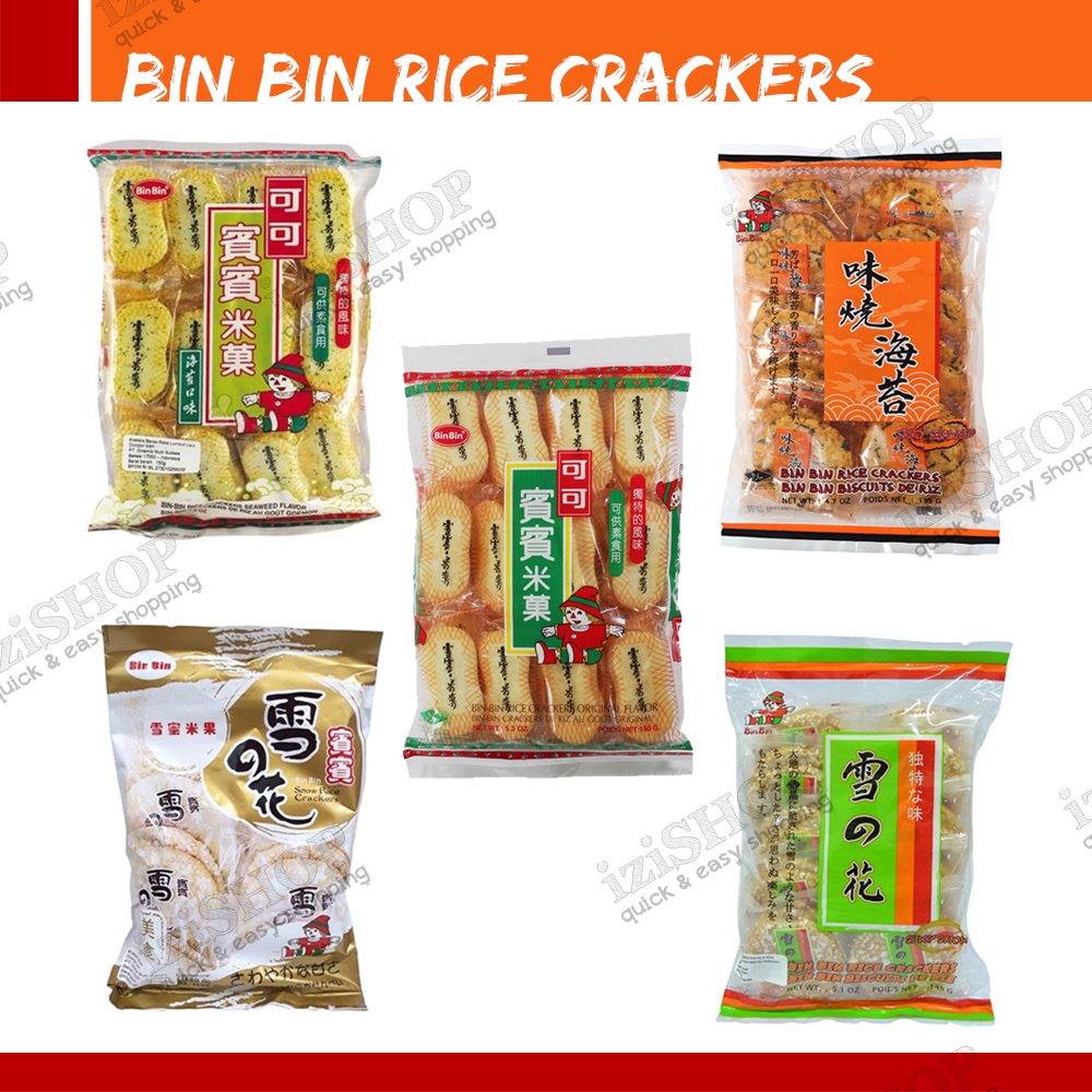 Jual BIN BIN Rice Crackers - Snack Biskuit Beras | Shopee Indonesia