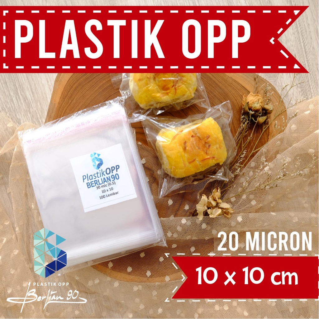 Jual PELASTIK OPP 10 X 10 CM 20 MIC | Shopee Indonesia
