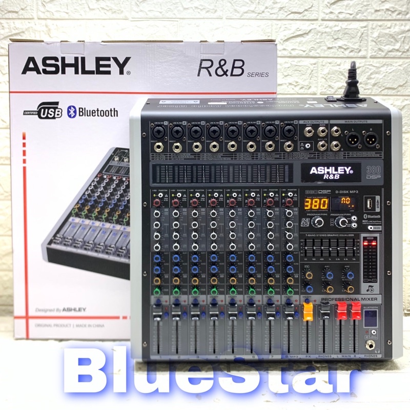 Jual Mixer Ashley R&B 8 Original RNB 8 Channel Bluetooth - USB | Shopee ...