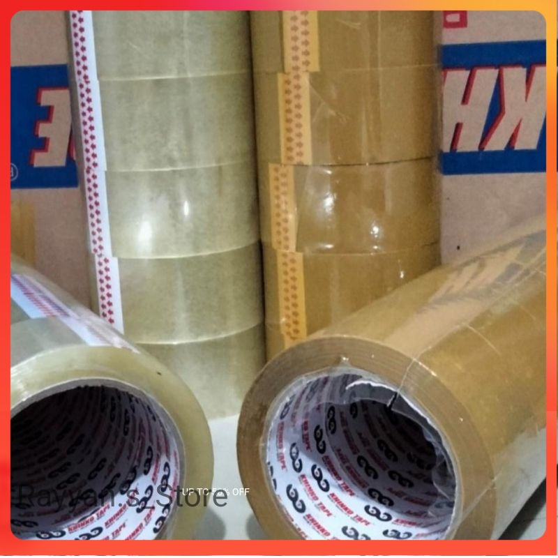 Jual LAKBAN BENING & COKLAT 45mmX90 yard (isolasi 2 INCH) | Shopee Indonesia