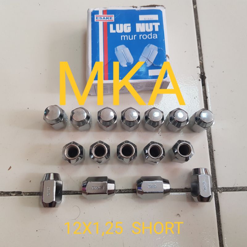 Jual NUT RACING SHORT-MUR BAUT RODA PENDEK 12X1,25 FUTURA CARRY ERTIGA ...