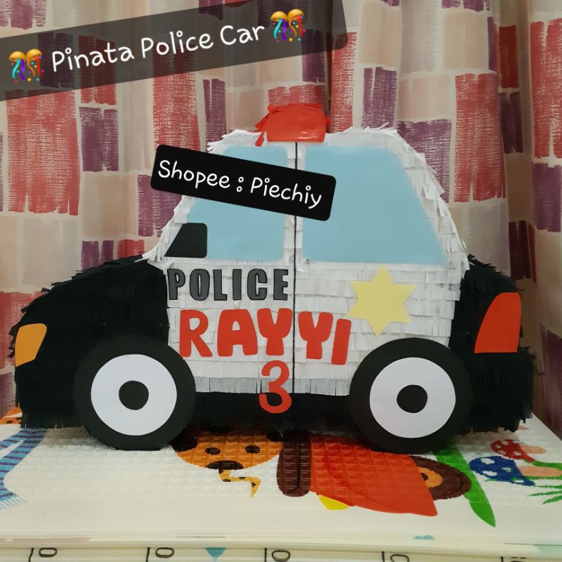 Jual Pinata Tarik Pull String Police Car Mobil Polisi | Shopee Indonesia