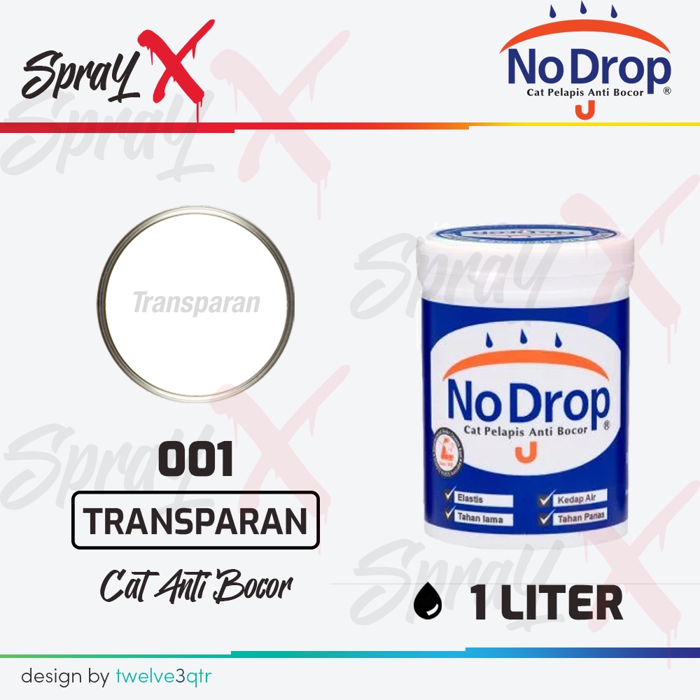 Jual NO DROP CAT PELAPIS ANTI BOCOR TRANSPARAN 1 KG #001 / CAT WATERPROOF | Shopee Indonesia