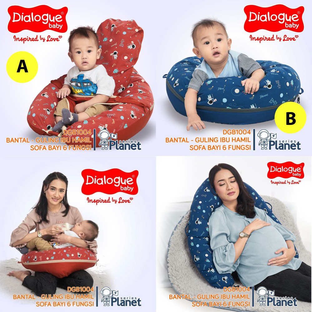 Jual Dialogue Baby Bantal Guling Ibu Hamil Menyusui Sofa Bayi 6 Fungsi ...