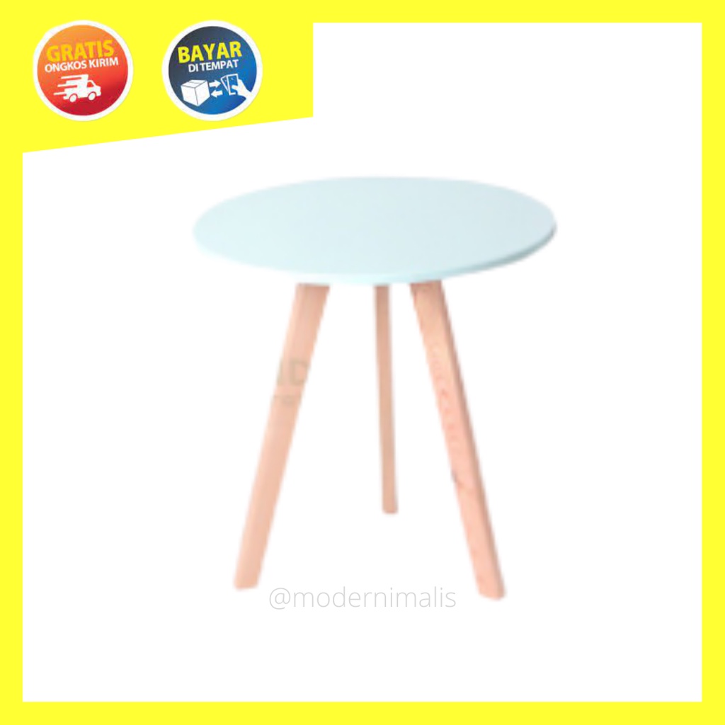 Jual Meja Minimalis Scandinavian Pojok Sudut Samping Kamar Meja Kamar ...