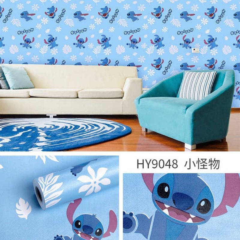 Wallpaper Dinding Kamar Stitch