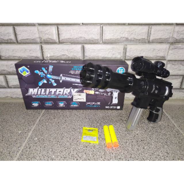 Jual mainan senapan military crystal gun anak edukatif - pistol nerf ...