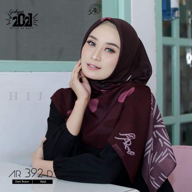 Jual Hijab Arrafi || Arr 392 D || Segi Empat (endanghijab) | Shopee ...