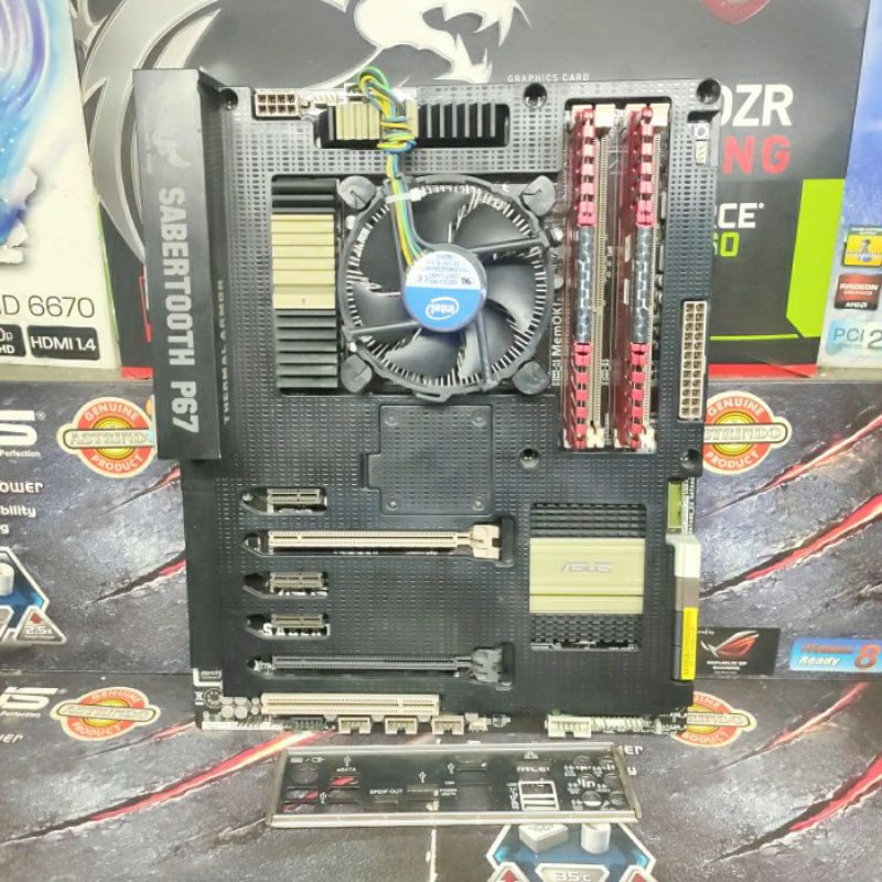 Jual PAKET Motherboard Asus SABERTOOTH P67 Socket LGA 1155 Processor Intel Core i7-2600k Memory ...