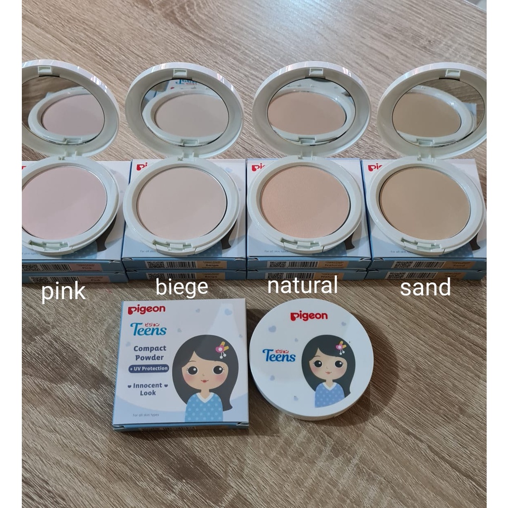 Jual PIGEON TEENS COMPACT POWDER + UV PROTECTION KACA / PIGEON TEENS ...