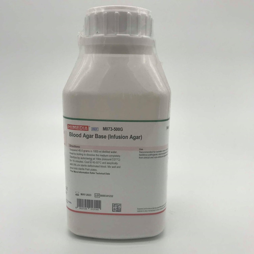 Jual BLOOD AGAR BASE M073 HIMEDIA 500 GRAM | INFUSION AGAR | Shopee ...