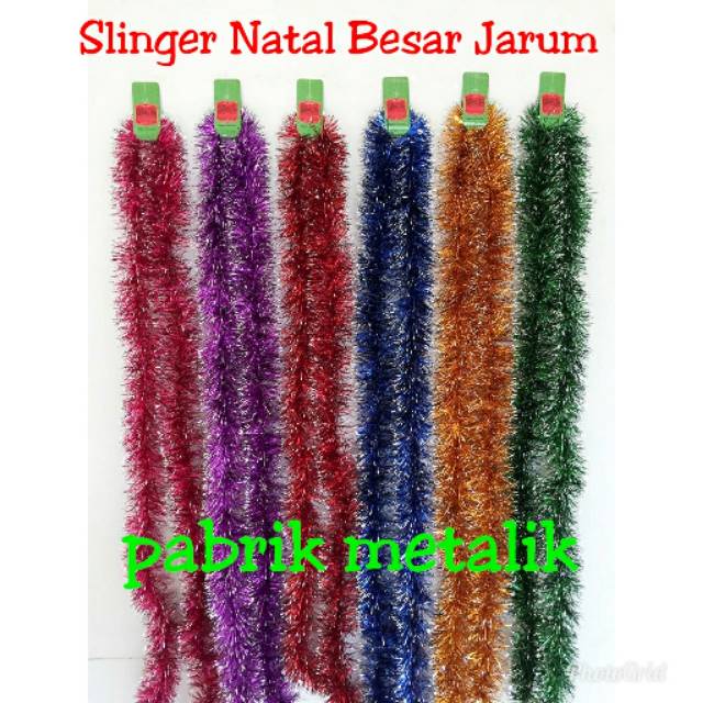 Jual Slinger Besar Natal Jarum / Slinger Bulu Tupai Dekorasi Christmas ...