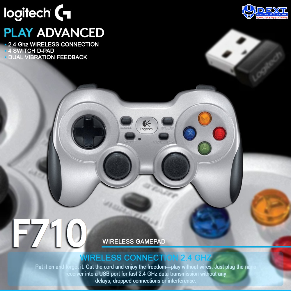 Jual Logitech F710 Gamepad (Vibrate, Wireless) | Shopee Indonesia