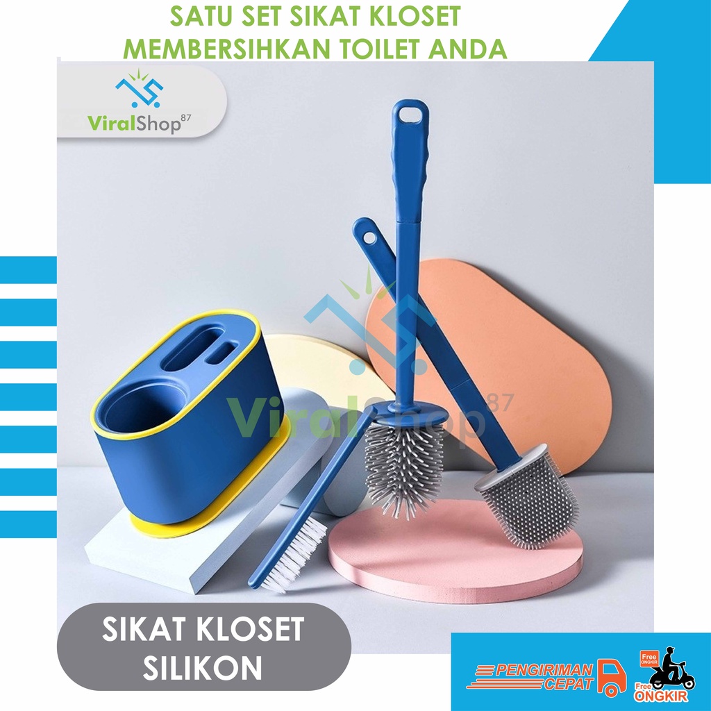 Jual Sikat Toilet 3in1 Sikat WC Pembersih Kamar Mandi Silicone | Shopee ...