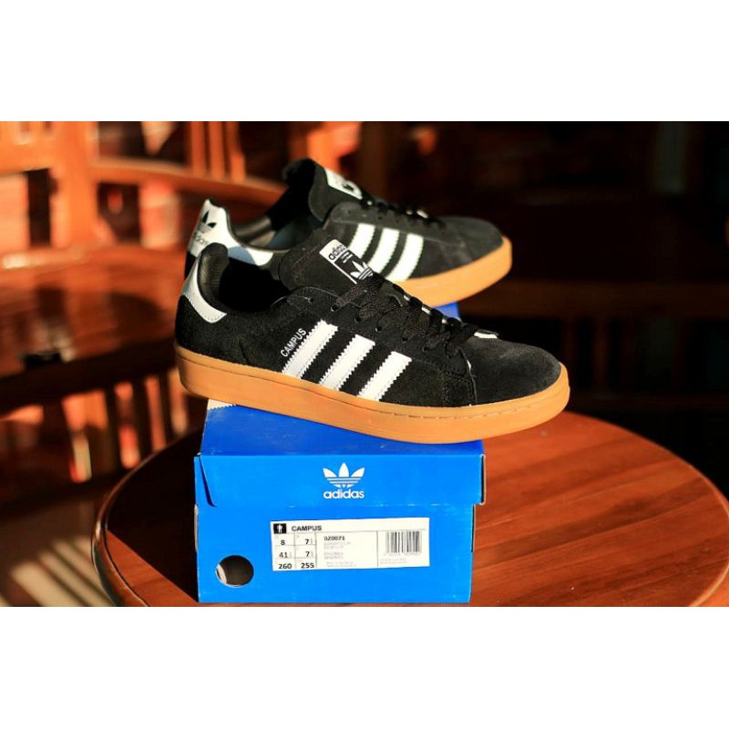 Jual Sepatu Adidas Campus Black White Gumsol Original Sepatu Pria ...
