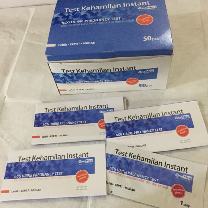 Jual Tes Hamil OneMed & Steril Medical PRIVASI AMAN/ Tespek - Tes Hamil ...
